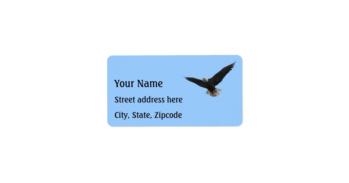 Bald Eagle Patriotic Label | Zazzle
