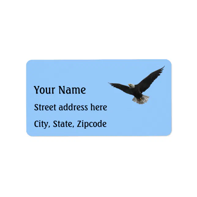 Bald Eagle Patriotic Label | Zazzle
