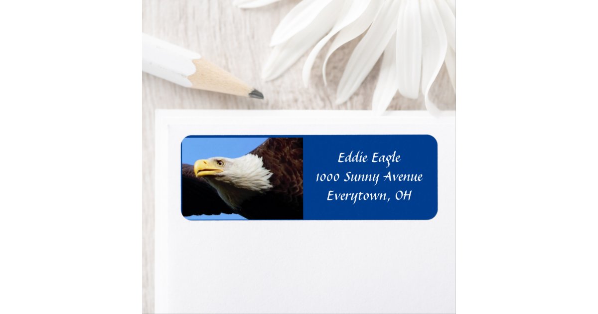 Bald Eagle Profile Address Label | Zazzle