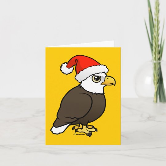 Bald Eagle Santa Holiday Card | Zazzle.com