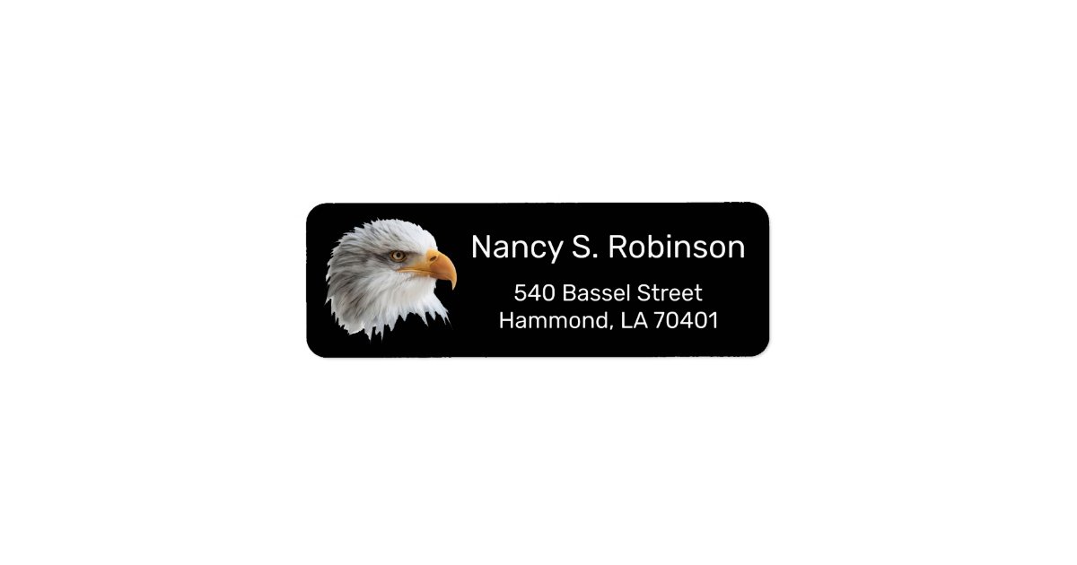 Bald Eagle unique customizable Label | Zazzle