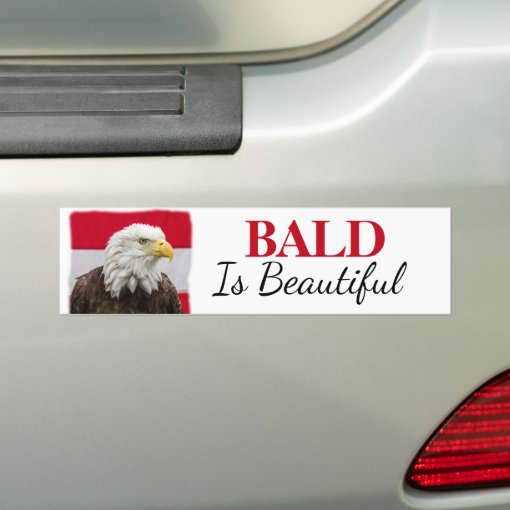 Bald Is Beautiful Bumper Sticker | Zazzle