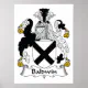 Baldwin Family Crest Poster | Zazzle
