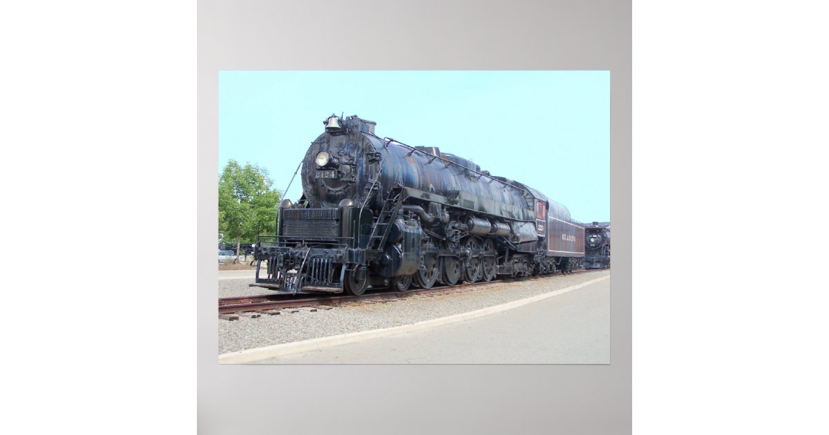 Baldwin- Reading Railroad Locomotive 2124 Poster | Zazzle