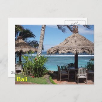 Bali Beach Scene Postcard | Zazzle