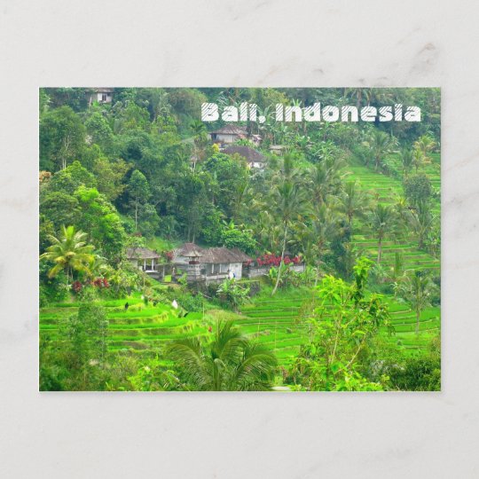 Bali, Indonesia Postcard | Zazzle.com