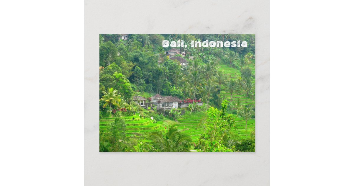 Bali, Indonesia Postcard | Zazzle