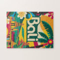 Bali Indonesia Travel Poster Jigsaw Puzzle | Zazzle
