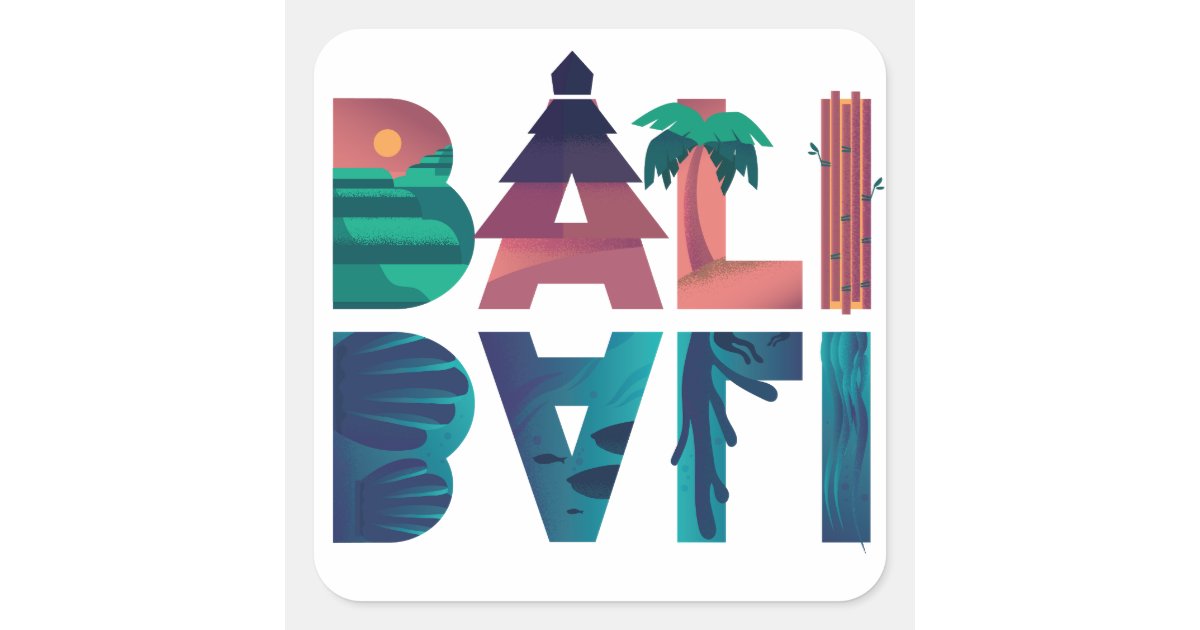 Bali Indonesia Travel Sticker | Zazzle