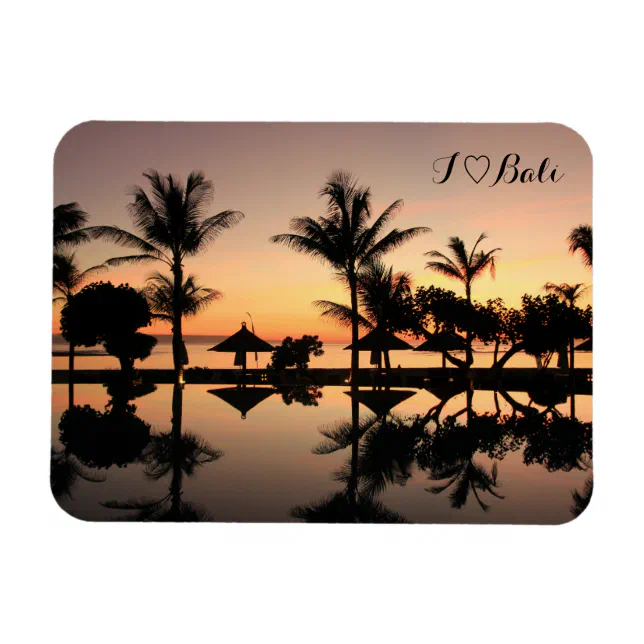 Bali sunset magnet | Zazzle