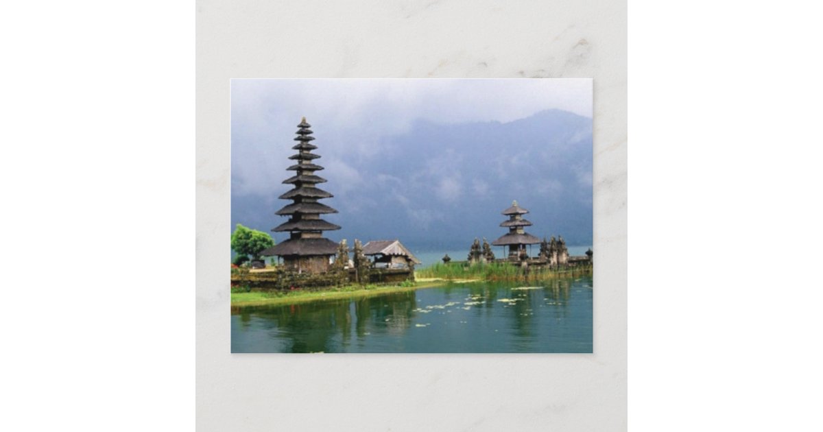 bali temple indonesia postcard | Zazzle