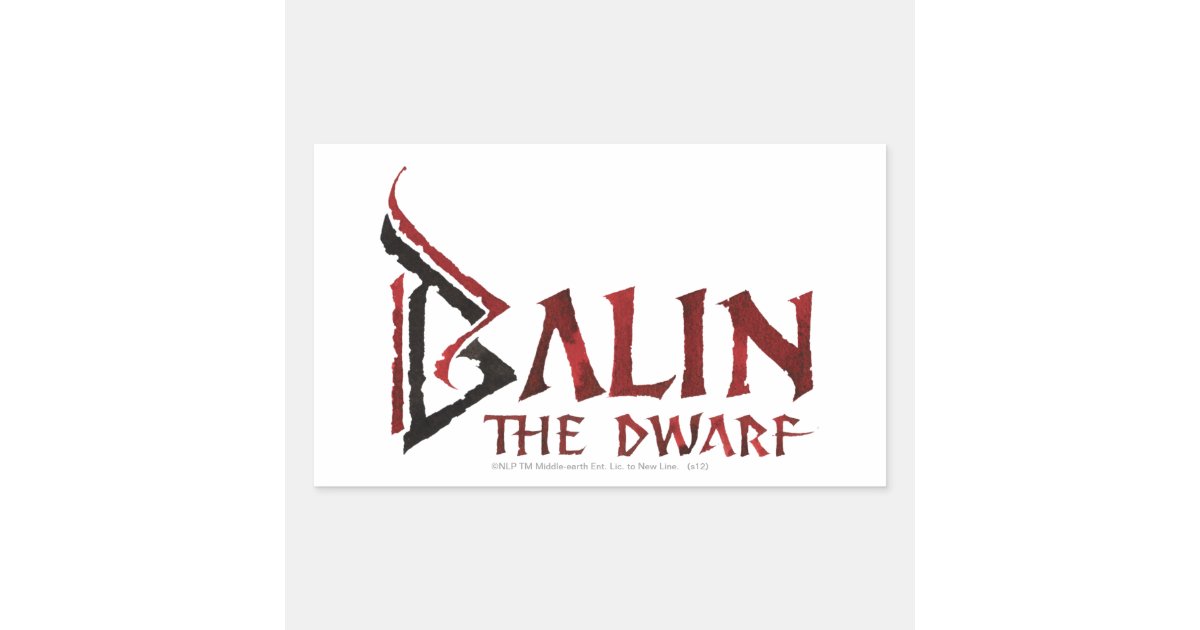 Balin Name Rectangular Sticker | Zazzle