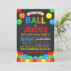 Ball Birthday Invitation | Zazzle
