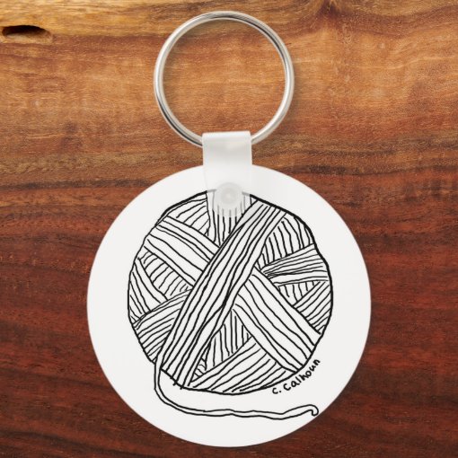 Ball o' Yarn Keychain | Zazzle