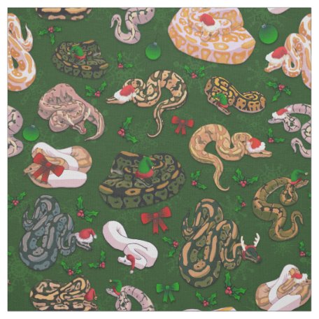 Ball Python Snake Morph Pattern Fabric | Zazzle