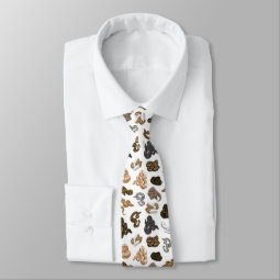 Ball Python Snake Morph Pattern Neck Tie | Zazzle
