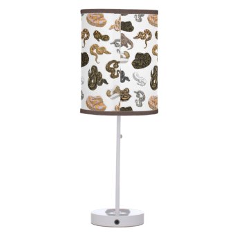 Ball Python Snake Morph Pattern Table Lamp | Zazzle