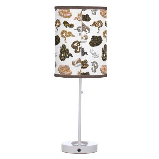 Ball Python Snake Morph Pattern Table Lamp | Zazzle