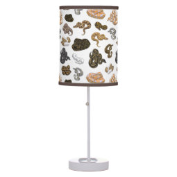 Ball Python Snake Morph Pattern Table Lamp | Zazzle
