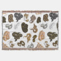 Ball Python Snake Morph Pattern Throw Blanket | Zazzle