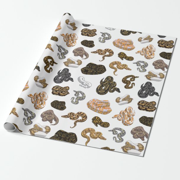 Ball Python Snake Morph Pattern Fabric | Zazzle