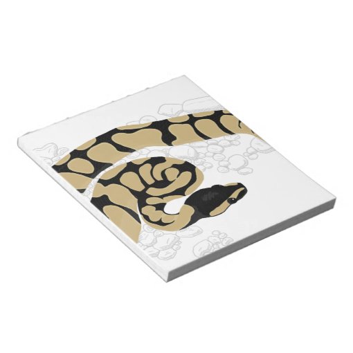 Ball Python Snake Notepad | Zazzle