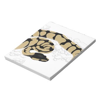 Ball Python Snake Notepad | Zazzle