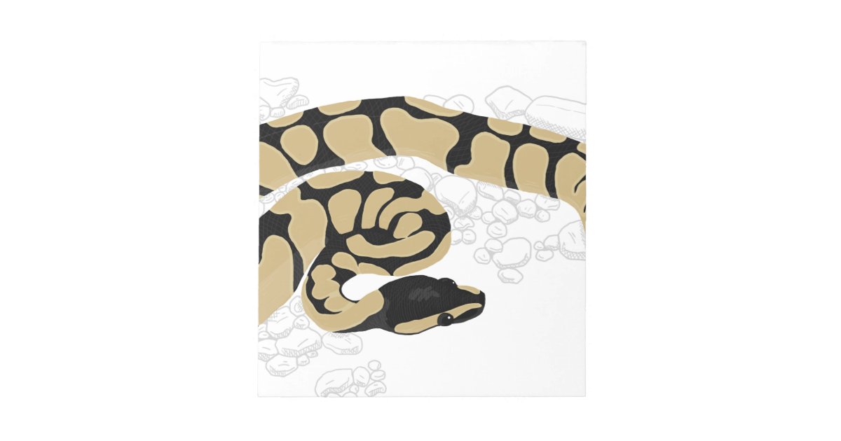 Ball Python Snake Notepad | Zazzle