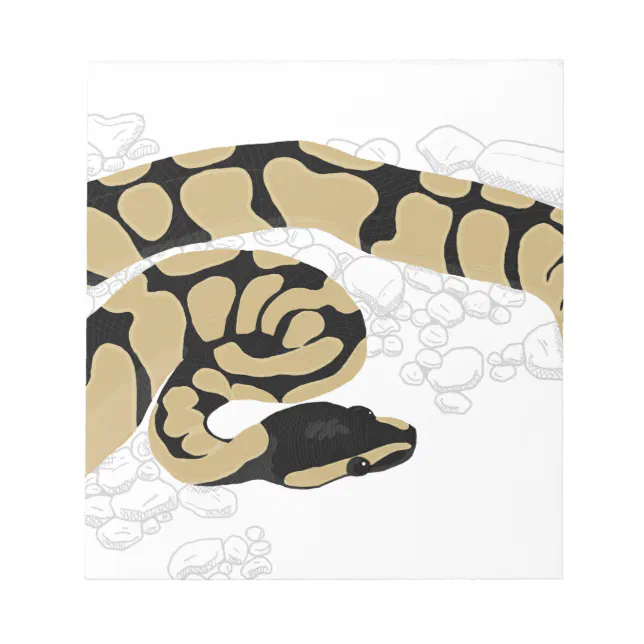Ball Python Snake Notepad | Zazzle