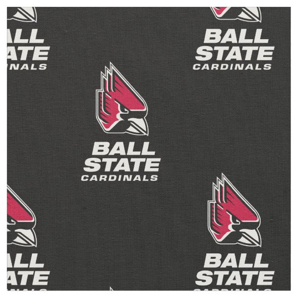 Ball State Cardinals Beneficence Red Pattern Fabric | Zazzle