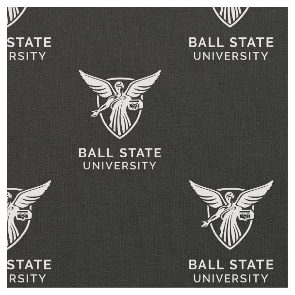 Ball State Cardinals Beneficence Red Pattern Fabric | Zazzle