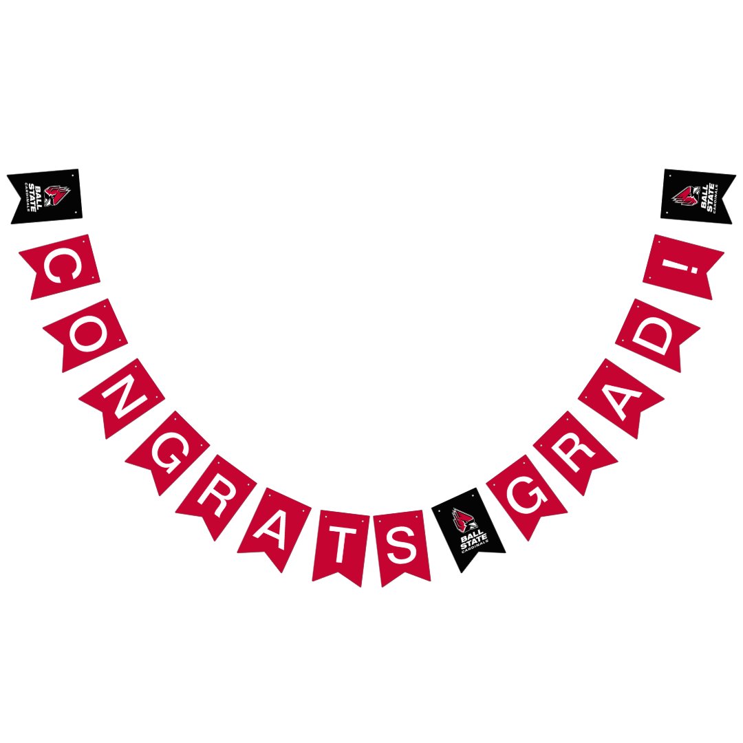Ball State University Graduation Bunting Flags | Zazzle