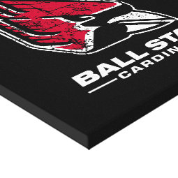 Ball State University Logo Distressed Canvas Print | Zazzle