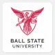 Ball State University Logo Square Sticker | Zazzle