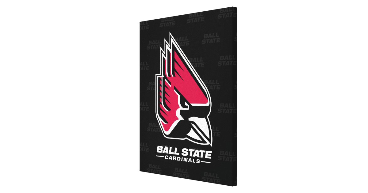 Ball State University Logo Watermark Canvas Print | Zazzle