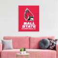 Ball State University State Basketball Canvas Print | Zazzle