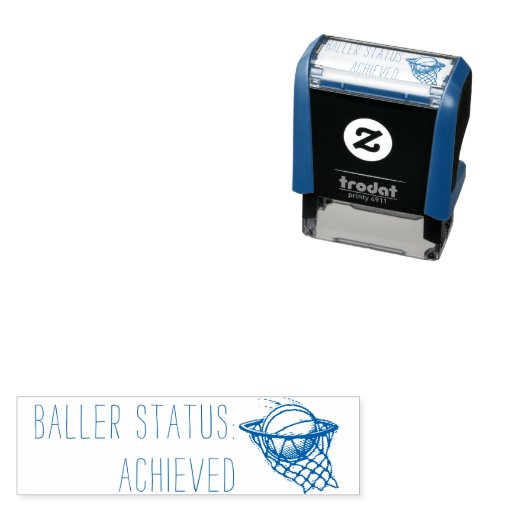 Baller Status Achieved Teacher Stamp | Zazzle