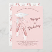 Ballerina Ballet Dance Graduation Party Invitation | Zazzle