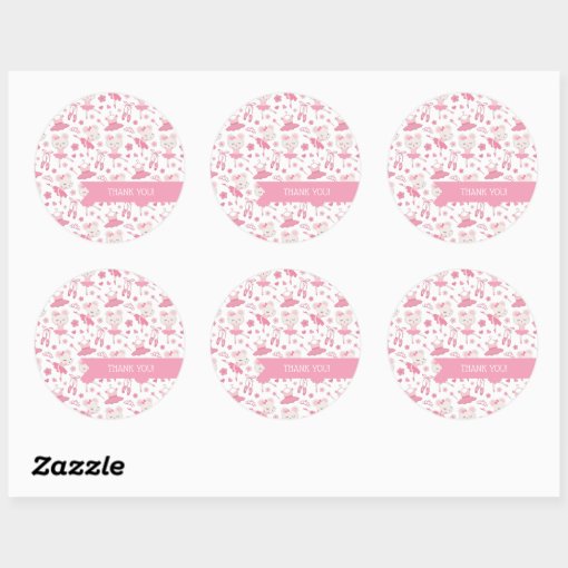 Ballerina Ballet Dance Pink Sticker | Zazzle