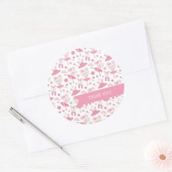 Ballerina Ballet Dance Pink Sticker | Zazzle