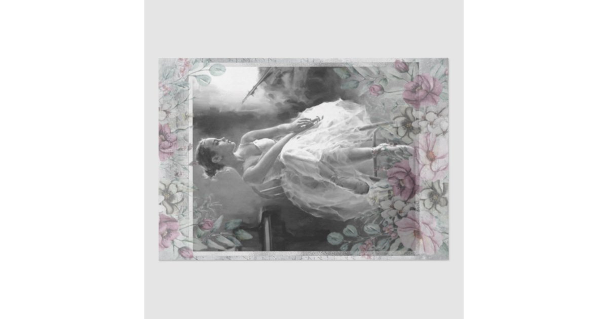 Ballerina Ballet Dancer Tissue Paper | Zazzle