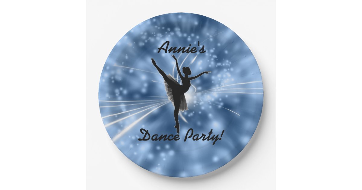 Ballerina Dance Party Paper Plates | Zazzle