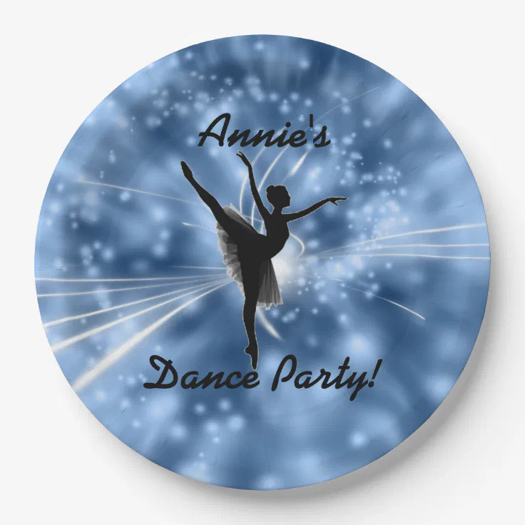 Ballerina Dance Party Paper Plates | Zazzle