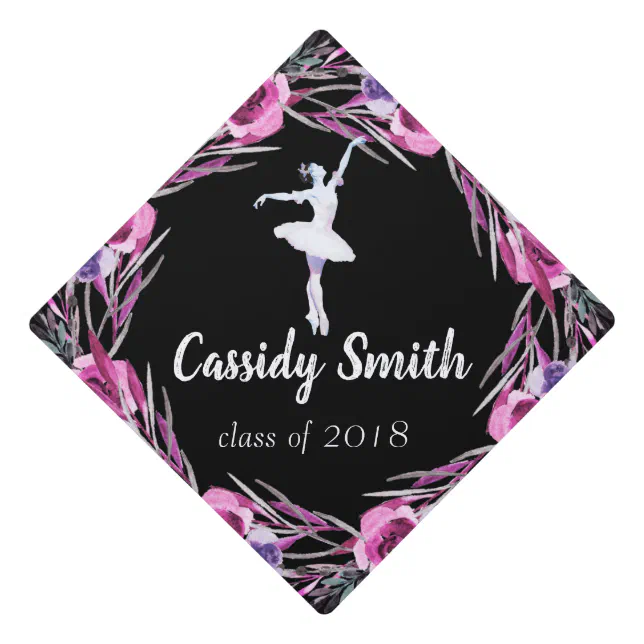 Ballerina Dancer Graduate Graduation Cap Topper | Zazzle