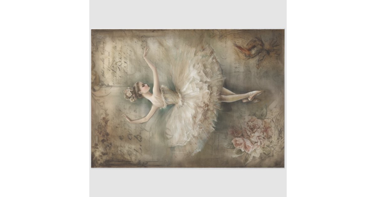 Ballerina Dancer Tissue Paper | Zazzle