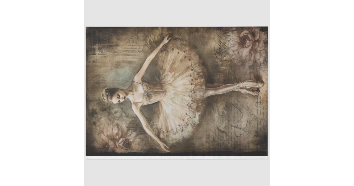Ballerina Dancer two Tissue Paper | Zazzle