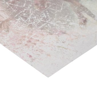 Ballerina Dancing Pose Pink Floral Decoupage Tissue Paper | Zazzle