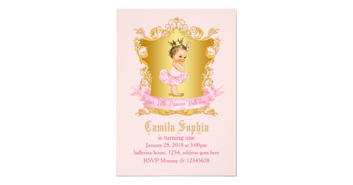 Ballerina Invitation | Zazzle.com