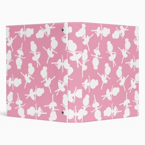 Ballerina Pattern, Ballet Girls, Ballet Dance 3 Ring Binder | Zazzle