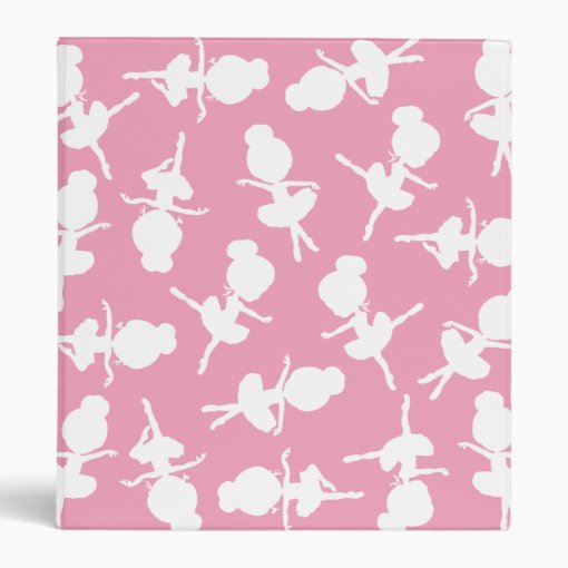 Ballerina Pattern, Ballet Girls, Ballet Dance 3 Ring Binder | Zazzle